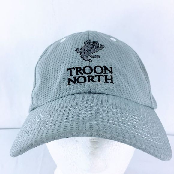 Troon Golf | Accessories | Troon Men Golf Cap Gray Black Logo Troon ...